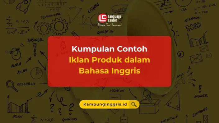 Contoh Advertisement Bahasa Inggris
